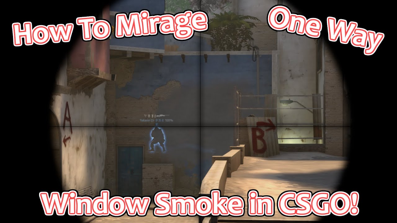 How To Mirage One Way Window Smoke in #CSGO ! - YouTube