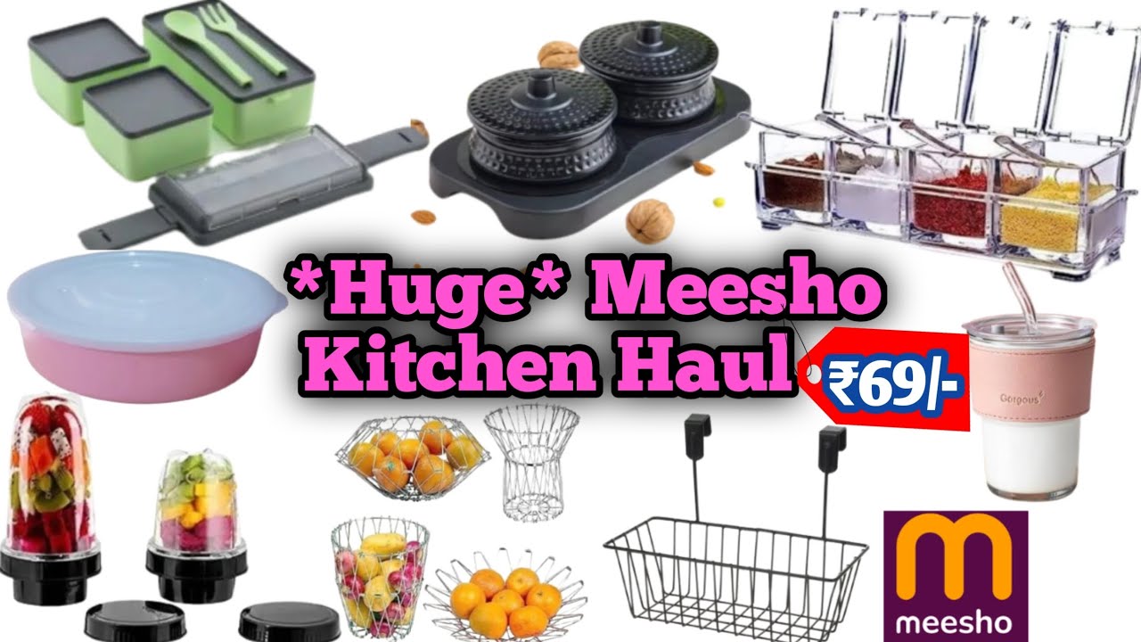 *Huge MEESHO Kitchen Haul | Meesho Kitchen Items Unboxing | Best ...