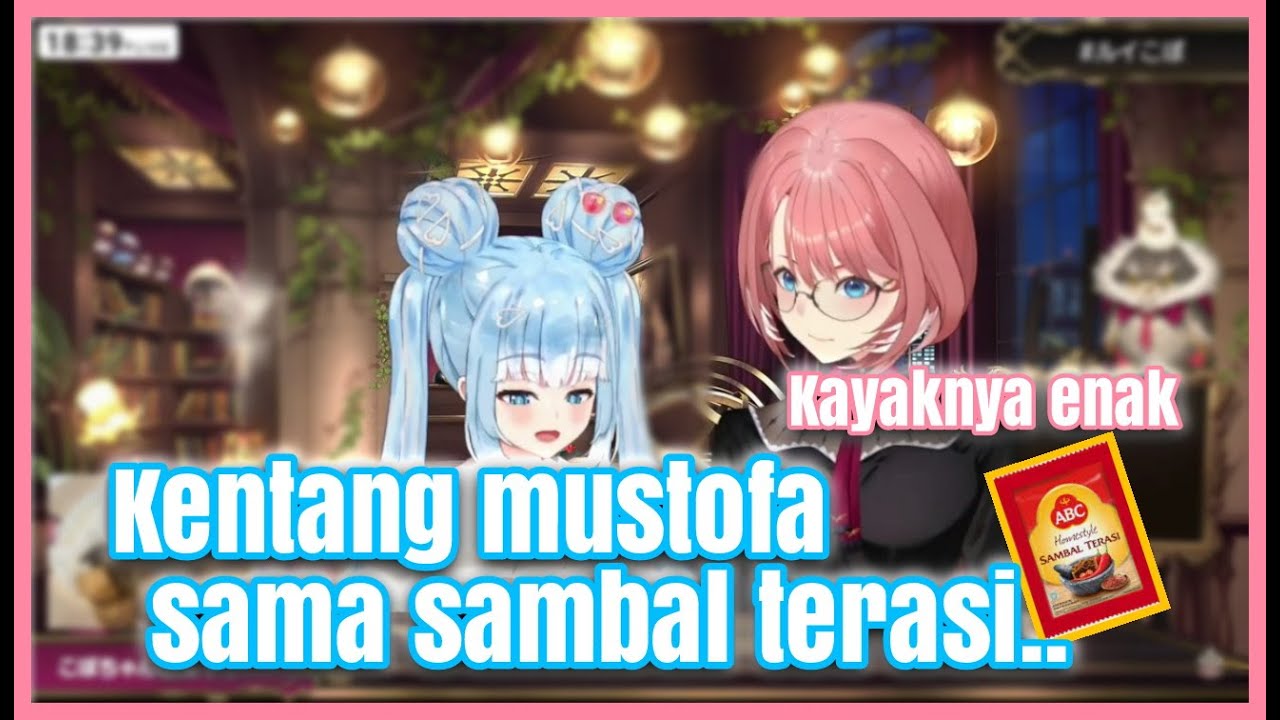 Lui-nee cobain makan sambal terasi dan kentang mustofa 【Hololive SUB ...