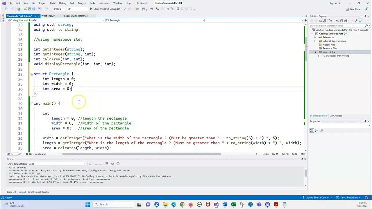 CS210 Coding Standards Part 04 - YouTube