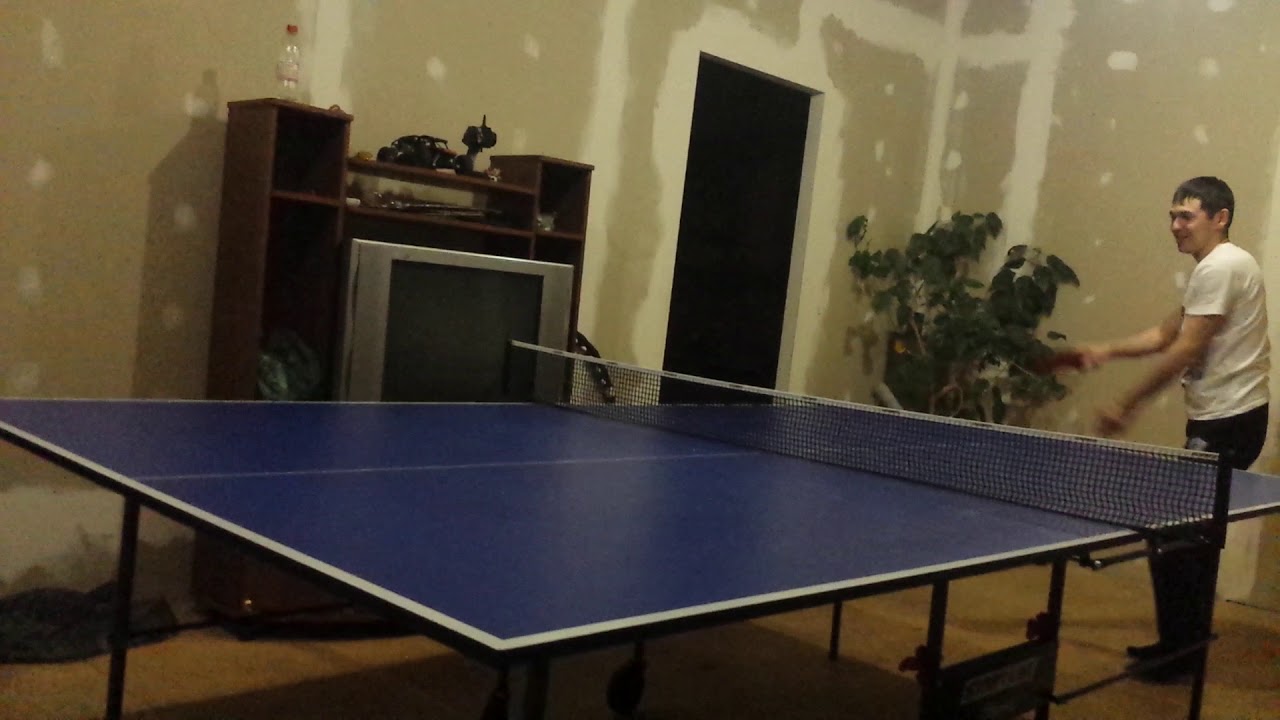 Играем в настольный тенис - YouTube