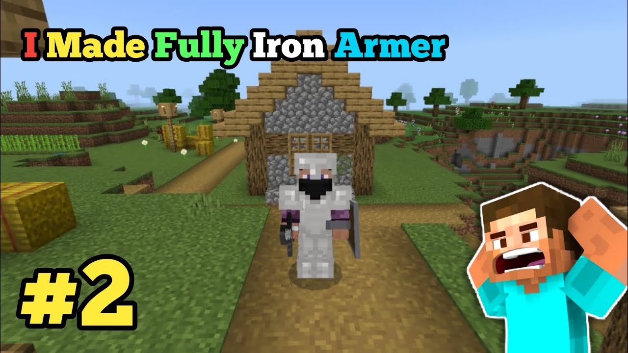 I Made Fully Iron Armer in Minecraft PE Survival Series | Minecraft ...