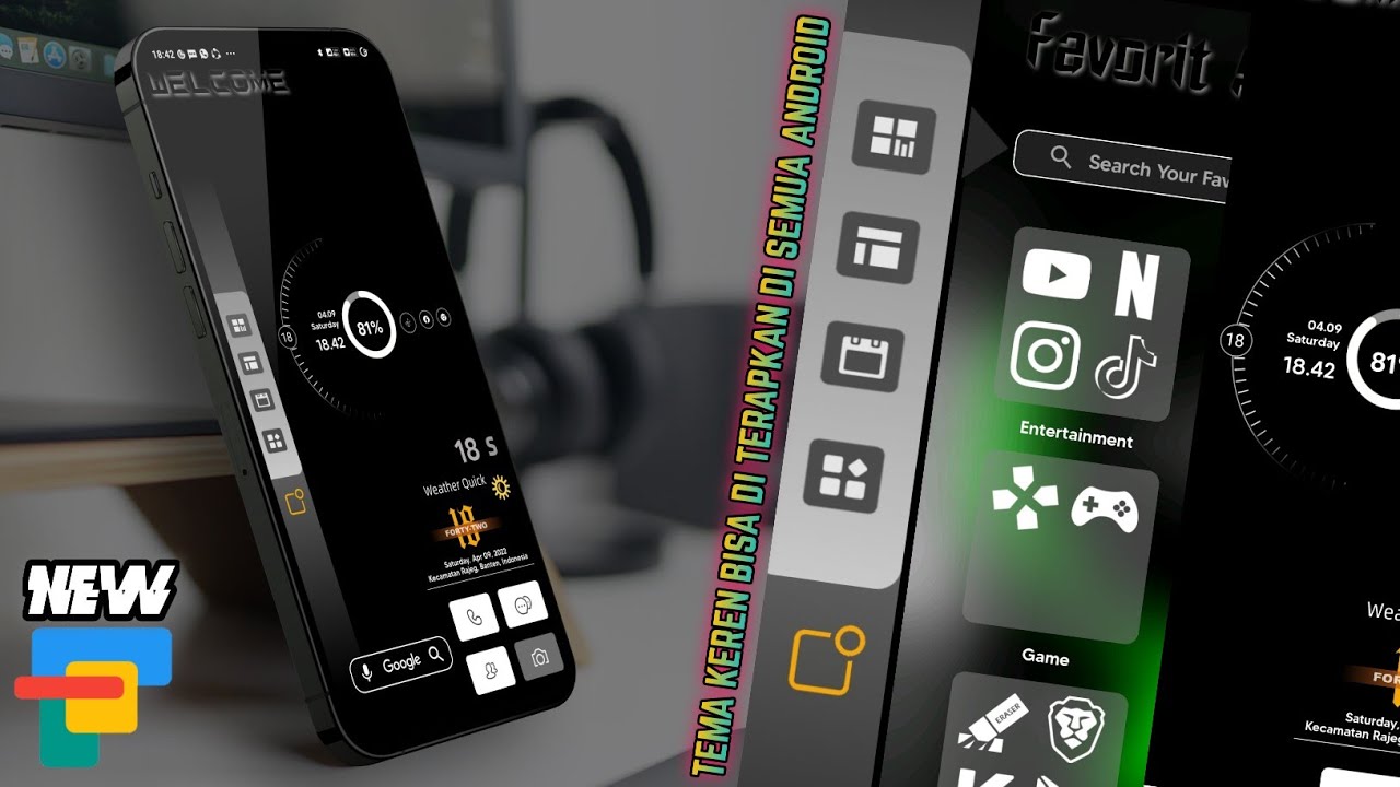 Best Themes Total Launcher🗿 Simple Dan Minimalis Untuk Semua Android ...