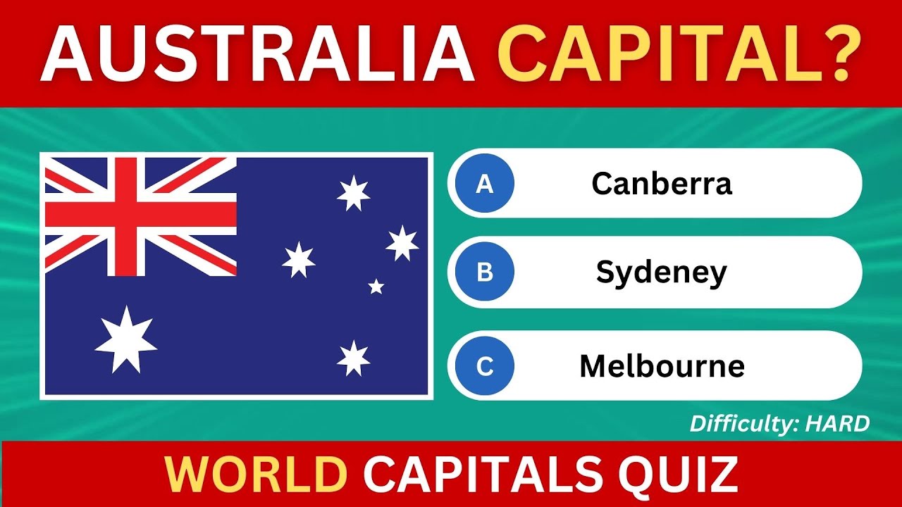 World Capitals QUIZ | Guess the Capital Cities of the World | General ...
