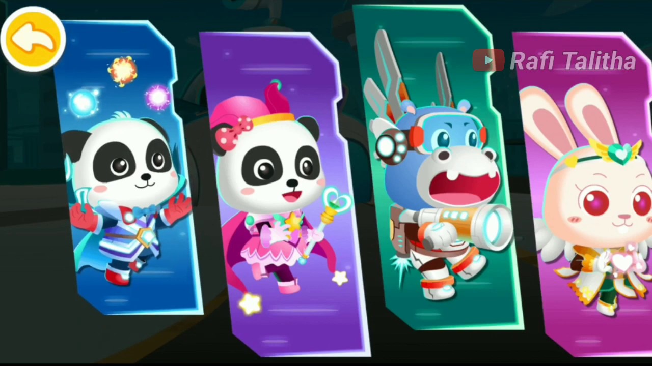 Super hero Panda Kiki Melawan Robot Jahat Sendirian Tanpa Miu Miu ...