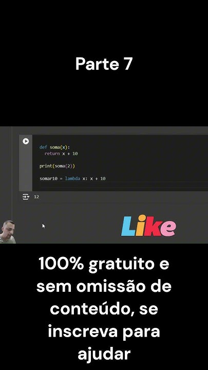 Python Lambda Functionfunção Lambda Aula 7 Python Programação Programacao Dev Software 