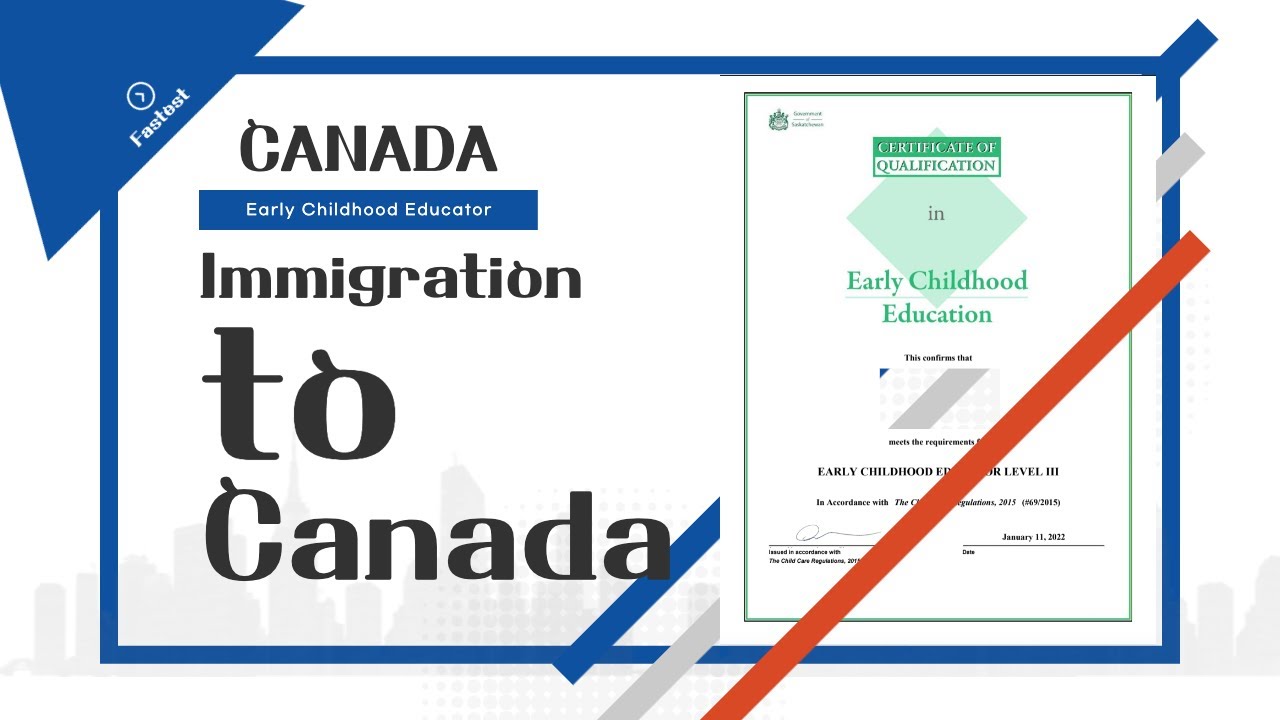 Immigrating to Canada? ECE Early Childhood Educator is the start - YouTube