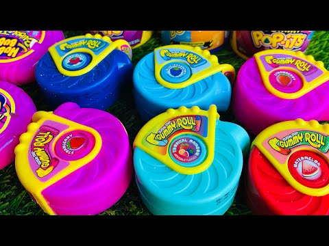Push pop gummy roll #sweettooth #pushpop #gummy 🍬🍬🍬