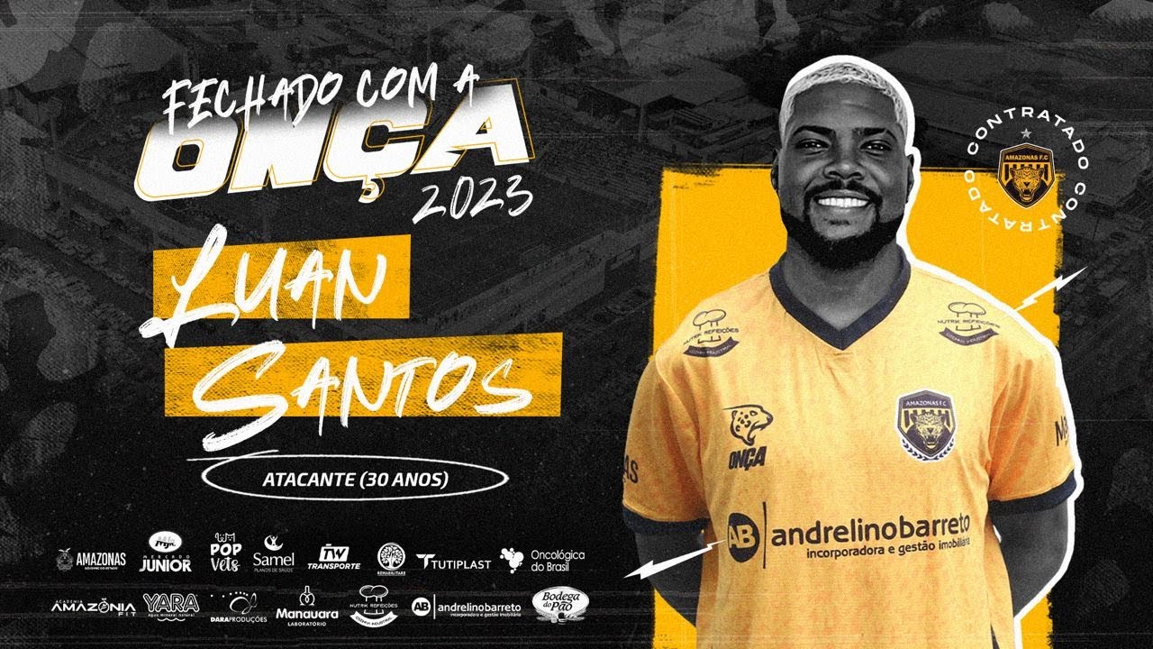 Gols do atacante Luan Santos, primeiro reforço do Amazonas para 2023 ...