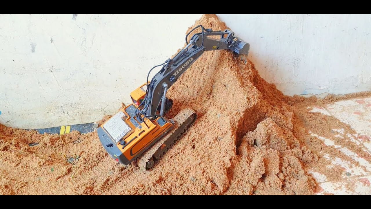 Great Video Excavator Digging Sandy and Clearing Sandy #excavator #jcb ...