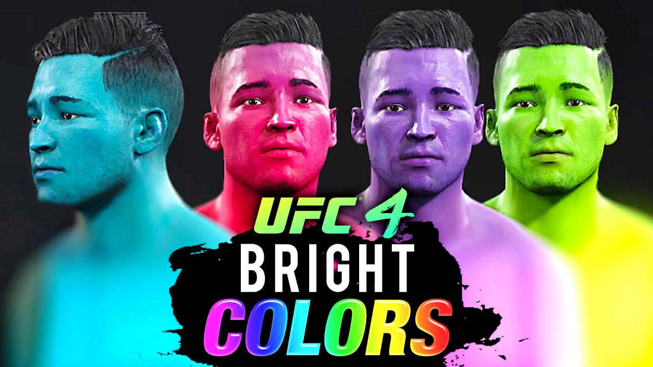 UFC 4 - How to make your Create a Fighter BRIGHT COLORS ! - YouTube