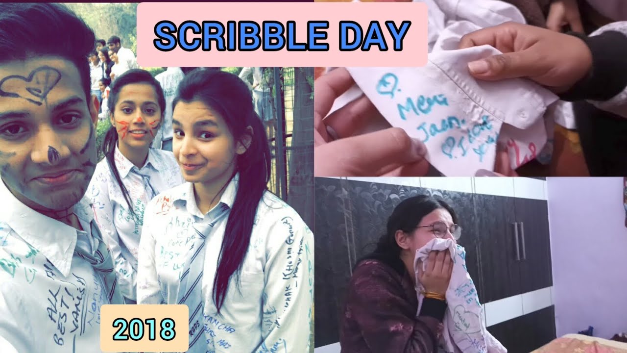 Scribble Day | Full vlog | What is written on my shirt| @khushirawat20 ...