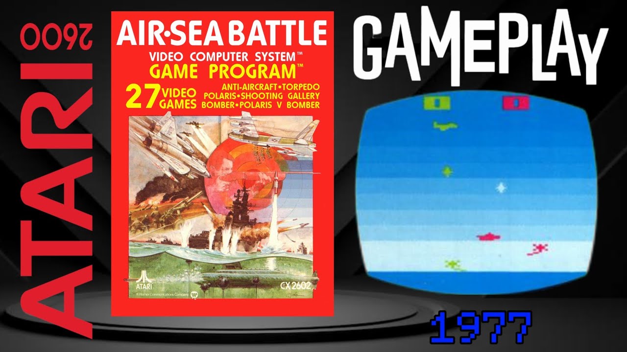 AIR-SEA BATTLE - Atari 2600 Gameplay - YouTube