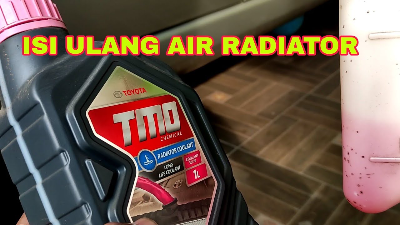 Isi ulang air radiator - YouTube