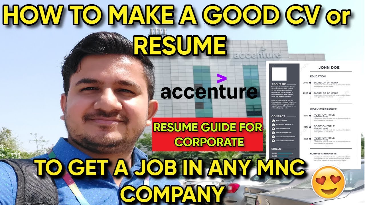 How to make a good Resume or CV to get a job in any IT company ...