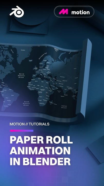 How to Create a Paper Roll Animation in Blender! #animation #blender # ...