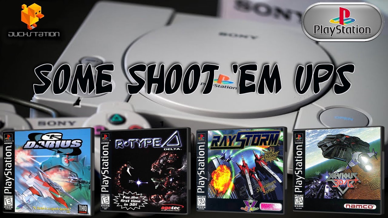 PS1 - Some Shoot 'em ups on Duckstation Emu (2K/60FPS) - YouTube
