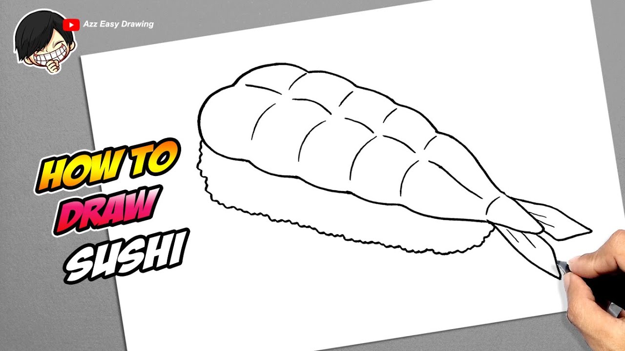 How to draw Sushi - YouTube