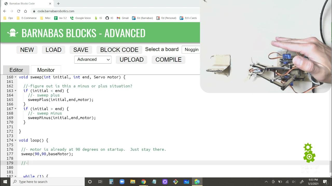 Barnabas Robot Arm - S2E14 : Using Sweep Functions To Pick And Place An Object - Arduino Robot ...