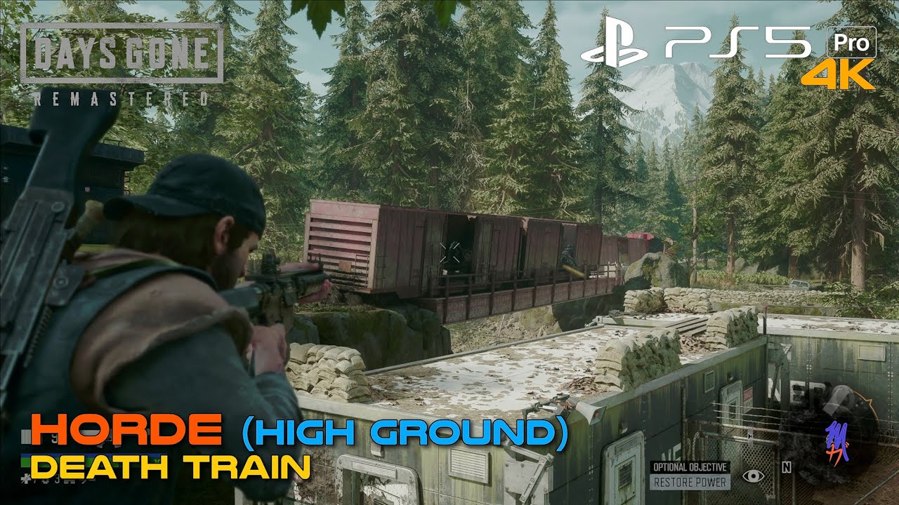 DAYS GONE REMASTERED | Death Train Horde (High Ground) | PS5 Pro | 4K ...