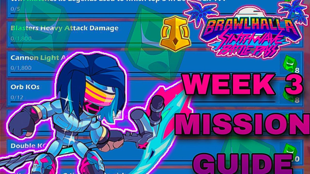 BRAWLHALLA BATTLE PASS SEASON 2 CLASSIC WEEK 3 MISSION GUIDE - YouTube