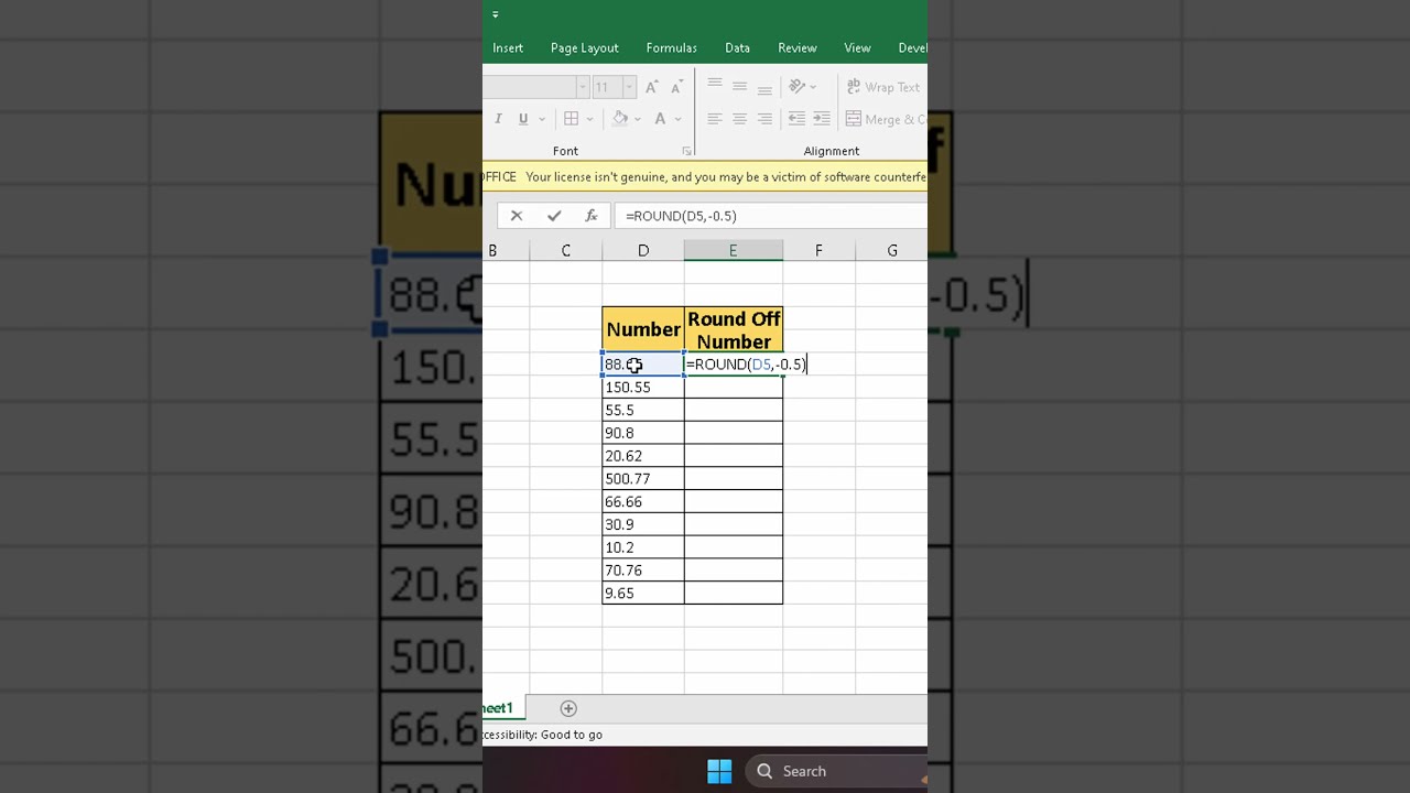 Round Off Number In Excel excel exceltricks ytshorts shotrs 146 Round Off Number In Excel excel exceltricks ytshorts shotrs 146