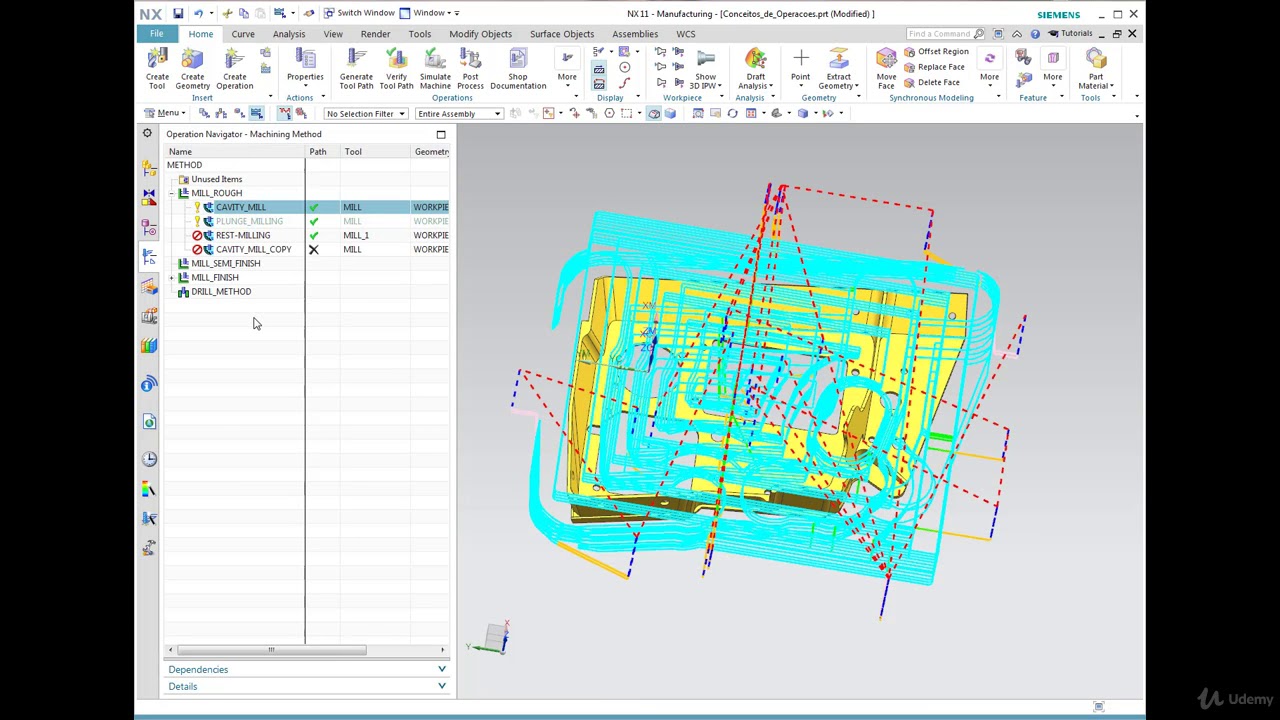 Siemens NX 11 Basic Manufacturing Curso Prático lecture 11 - YouTube
