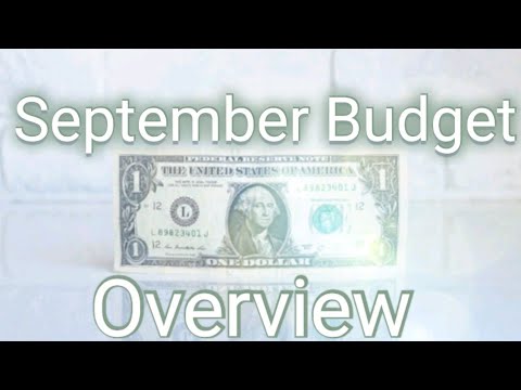 September Budget Overview - YouTube