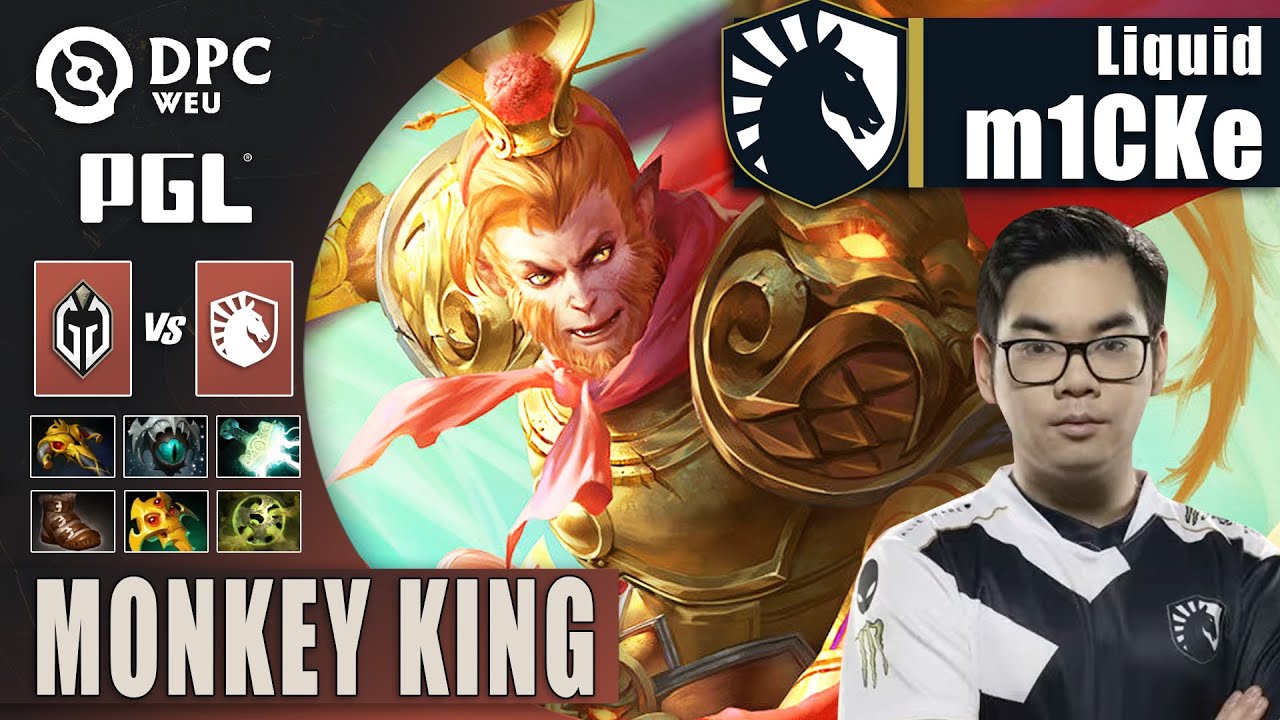GG vs LIQUID | 11-0 M1CKE MONKEY KING WIN LANE EZ GAME | DPC 2023 WEU ...