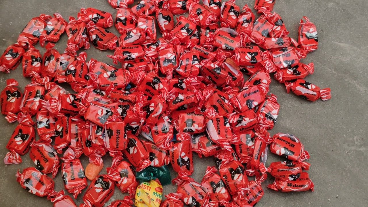 Lot's of toffee opening with creativity technique - YouTube