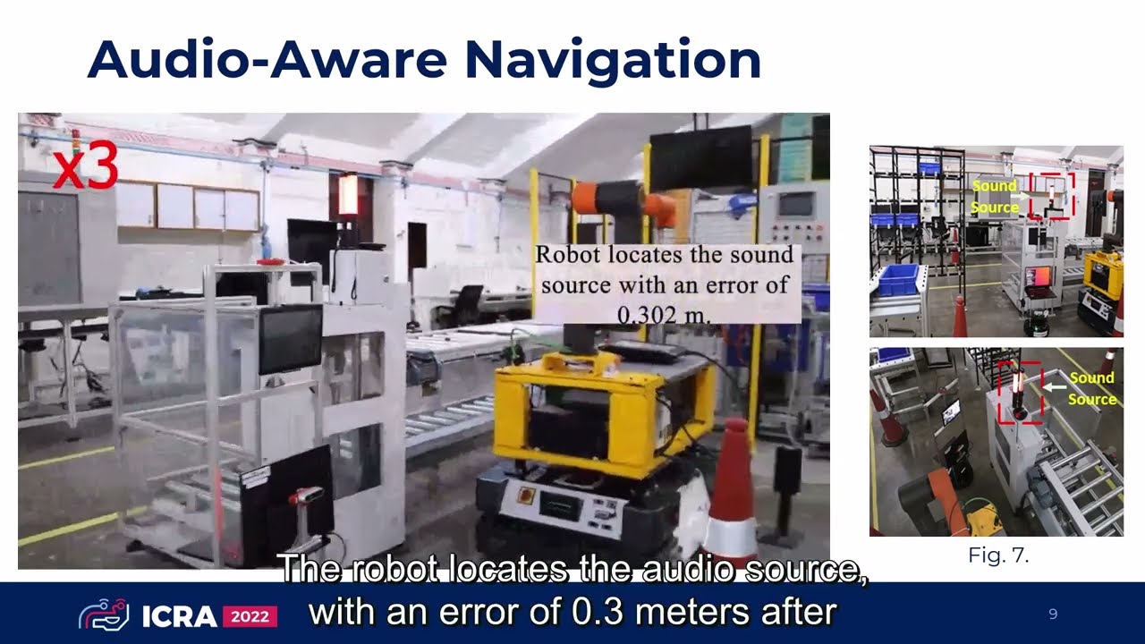 Deep Learning based Audio-Aware Robot Navigation in Industry 4.0 - YouTube