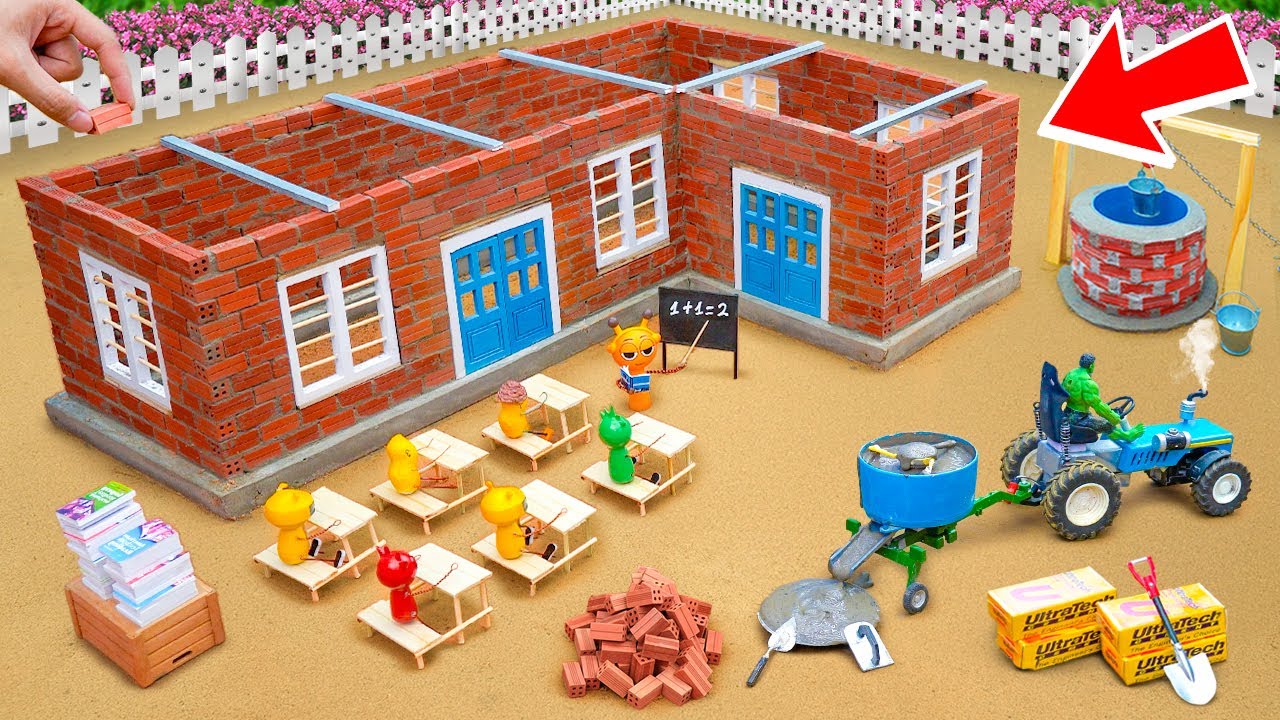 Top most diy mini house making with bricks science project - Build a 6 ...