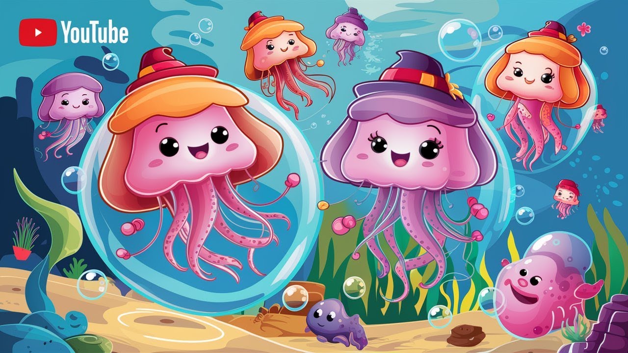 Play with jellyfish game | children songs| The Fun Underwater Adventure ...