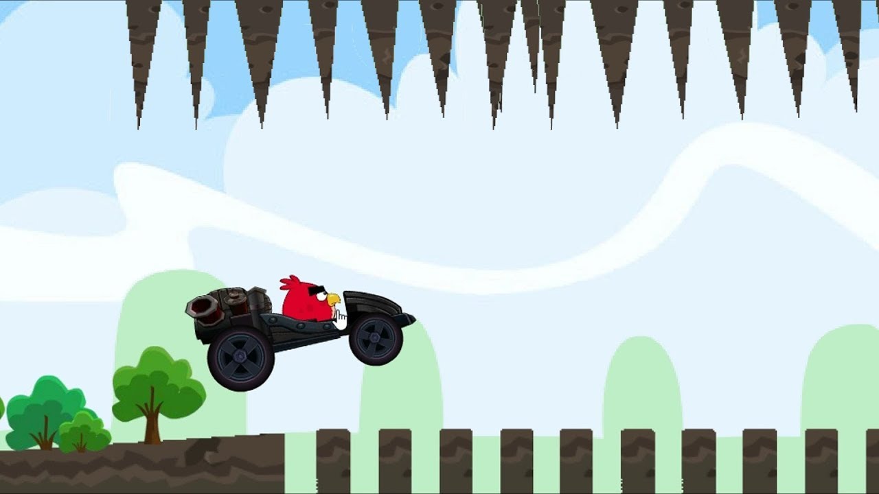 Angry Birds Cross Country - RACING HIGH SPEED THROUGH SPIKE WITH BLACK ...