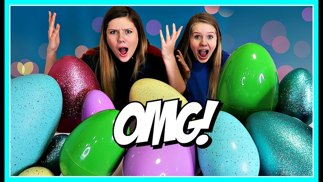 Giant Easter Egg Slime Challenge | Taylor & Vanessa - YouTube