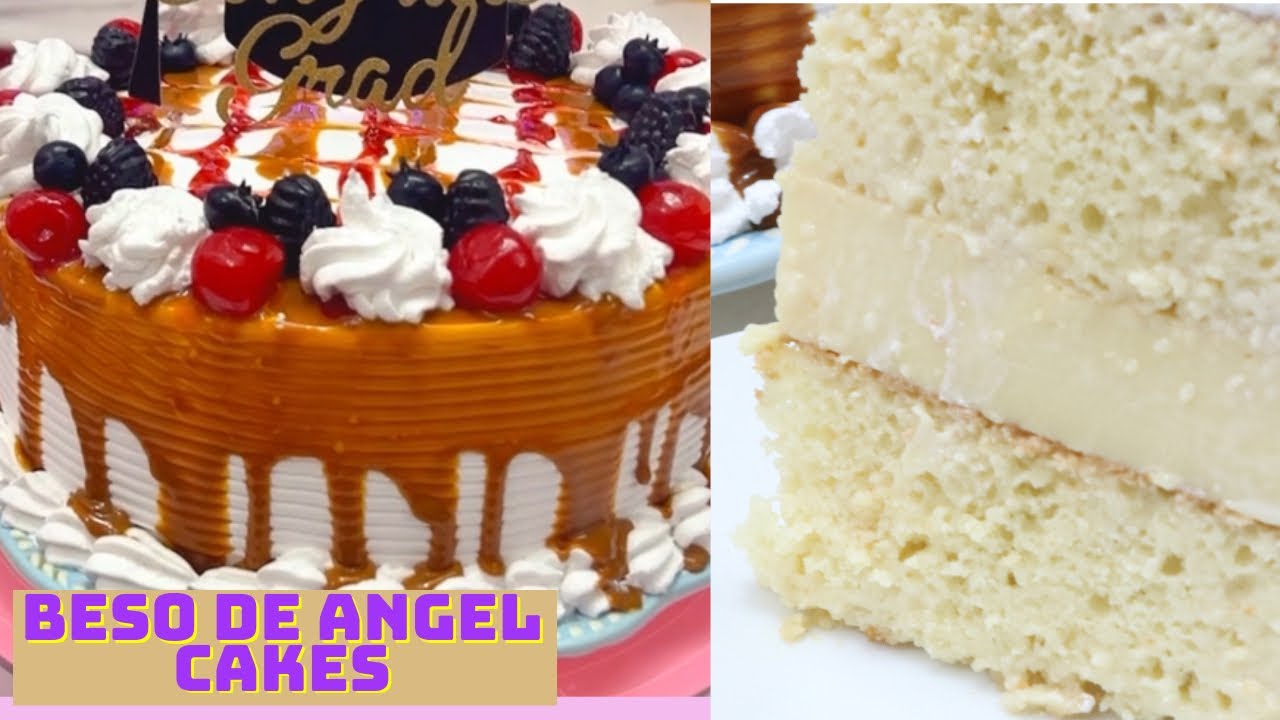 COMO HACER PASTEL BESO DE ANGEL 🍰 - YouTube