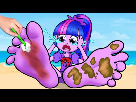 MY LITTLE PONY The feet of Twilight Sparkle need to be protected - Treat an injured leg