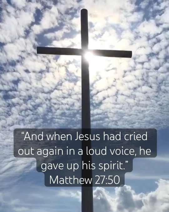 And when Jesus had cried out again in a loud voice, he gave up his ...