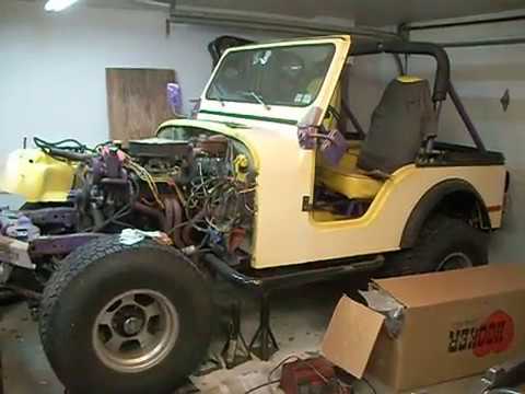Throttle Down Kustoms Jeep CJ5 frame up build Part 2 - YouTube