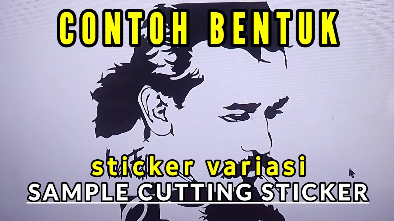 SAMPLE STICKER VARIASI / CUTTING STICKER #stickermobil #stickermotor ...