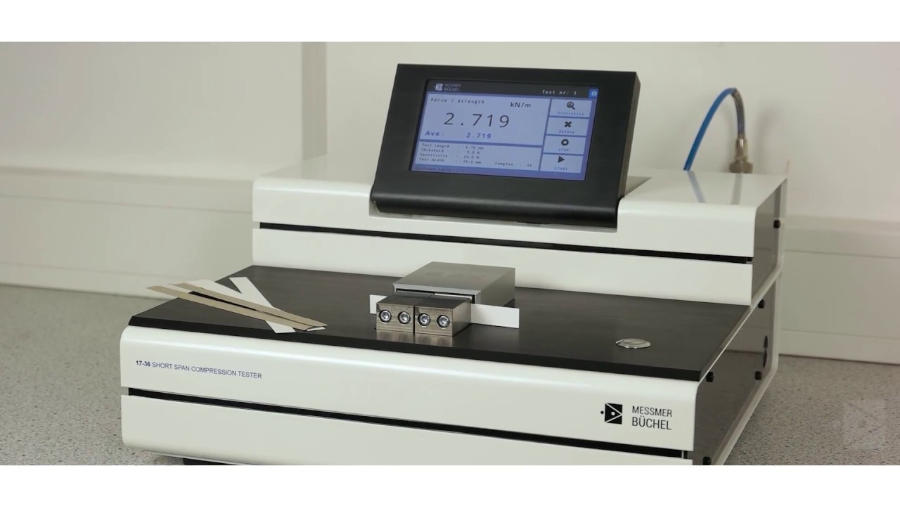 17-36 Short Span Compression Tester - YouTube
