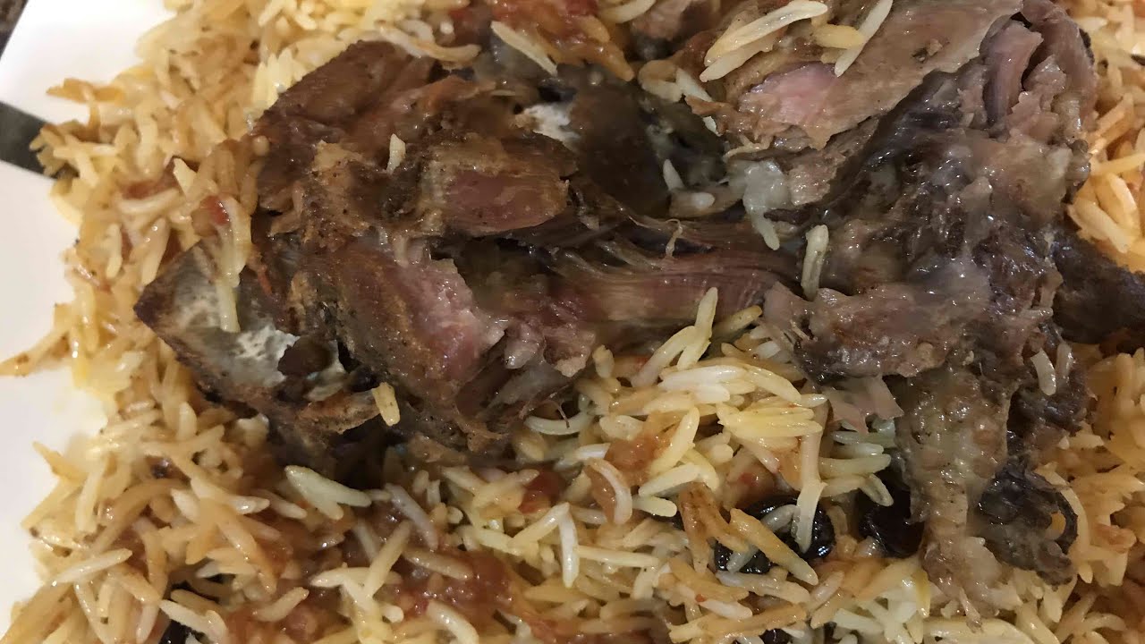 Goat meat and rice /bariis iyo hilib huuris ah - YouTube