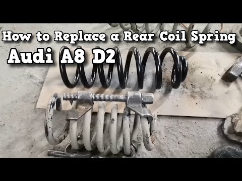 Audi A8 D2 How to Replace a Rear Coil Spring - YouTube