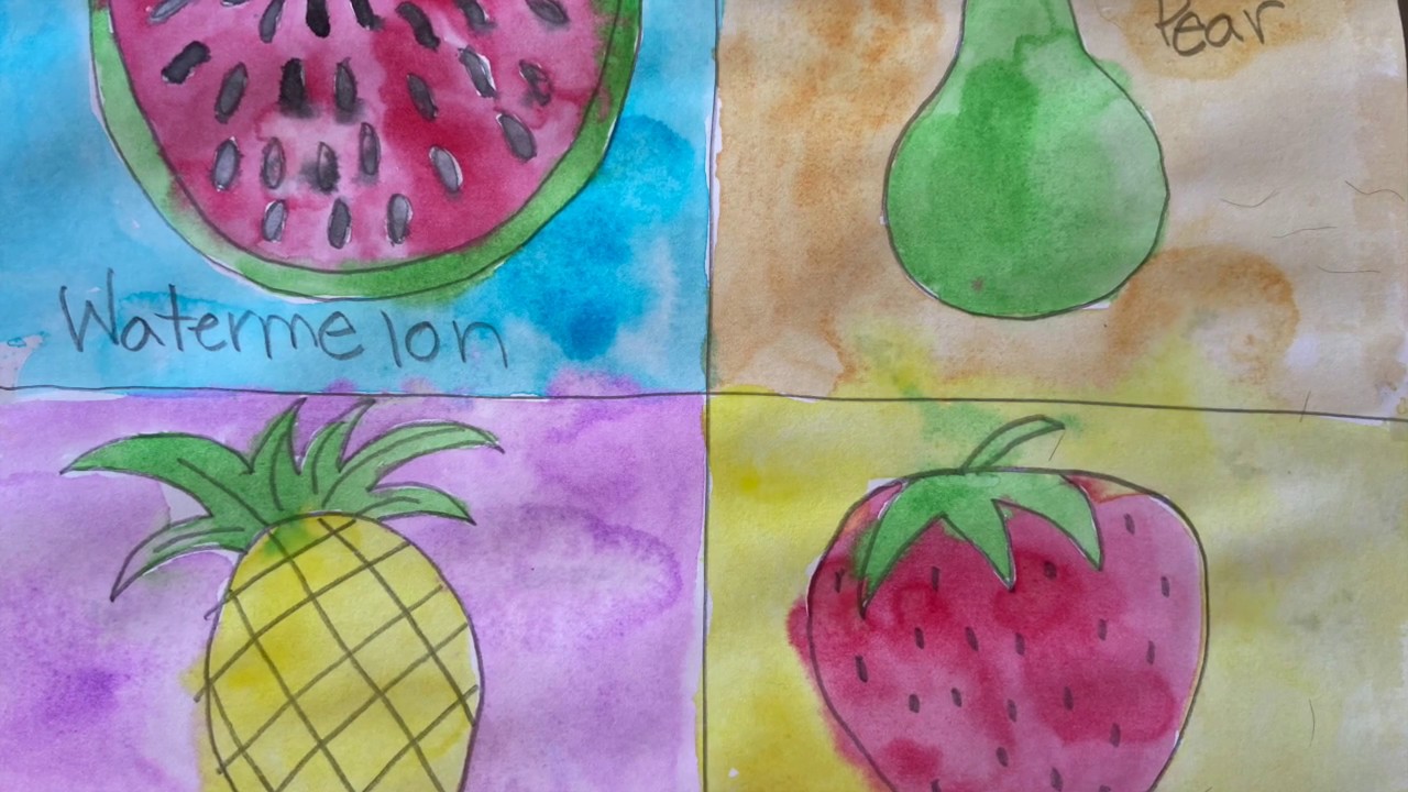 How to draw fruits - YouTube