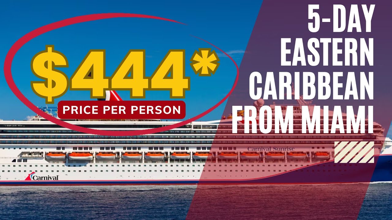 5-DAY EASTERN CARIBBEAN FROM MIAMI, FL (Carnival Sunrise) - YouTube