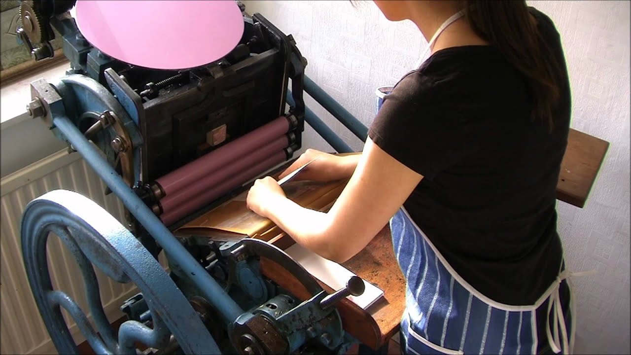The Letterpress Process | By Phylecia Letterpress Boutique - YouTube