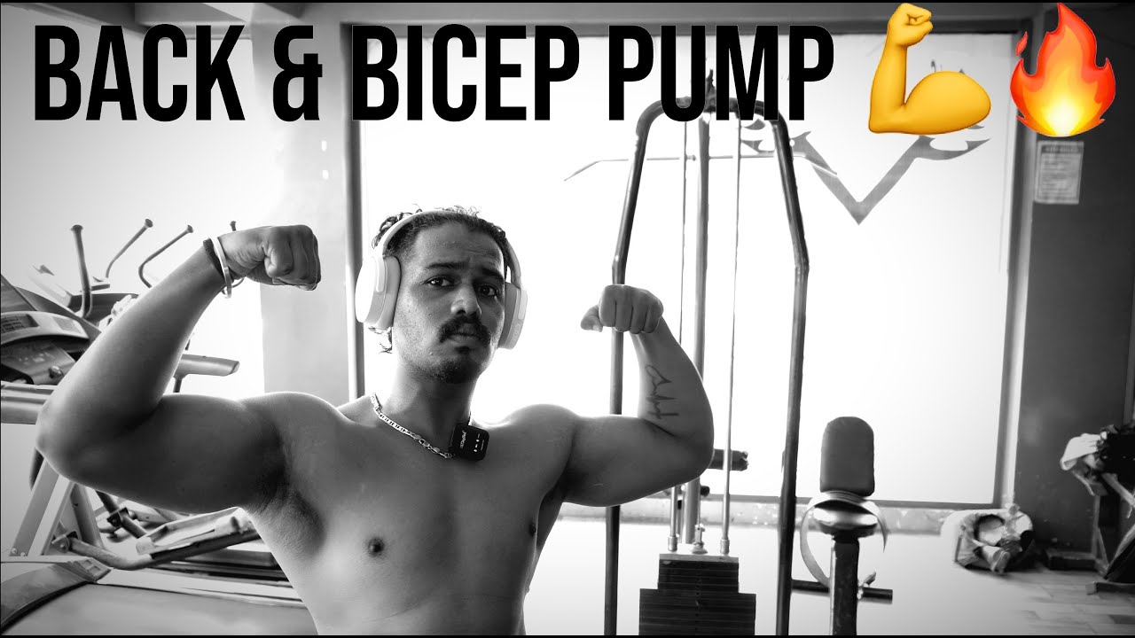 Back & Lats Workout + Bicep Pump | 50kg Dumbbell Row Challenge 💪🔥 - YouTube