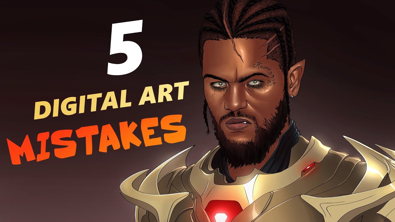 5 Digital Art MISTAKES Every Beginner Artist Makes In Photoshop - YouTube
