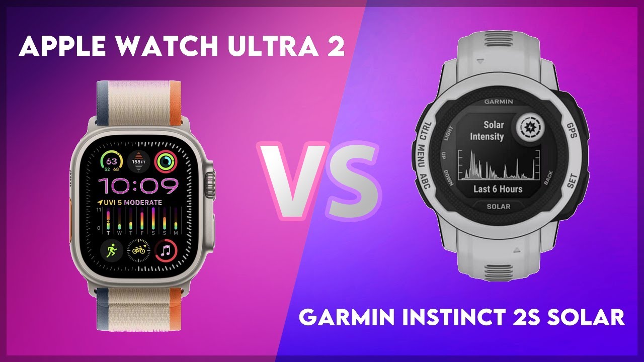Apple Watch Ultra 2 vs Garmin Instinct 2S Solar Comparison - YouTube