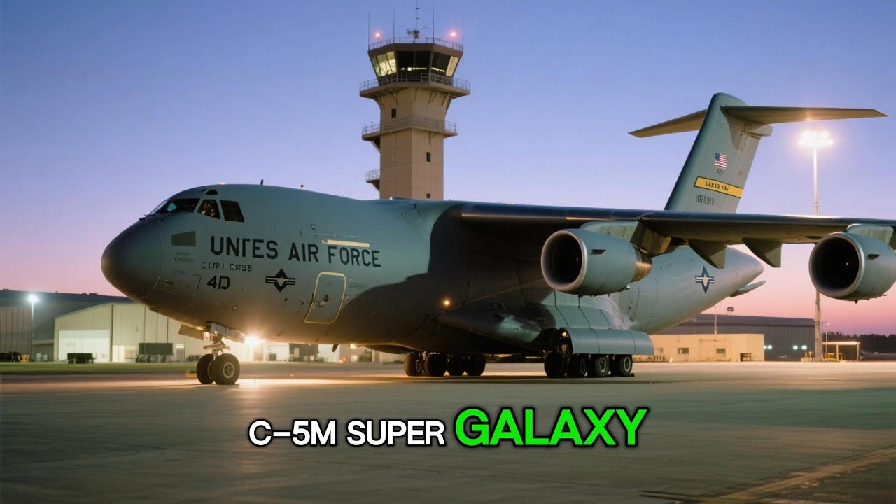 MILITARY CARGO PLANE Lockheed C 5M Super Galaxy - YouTube